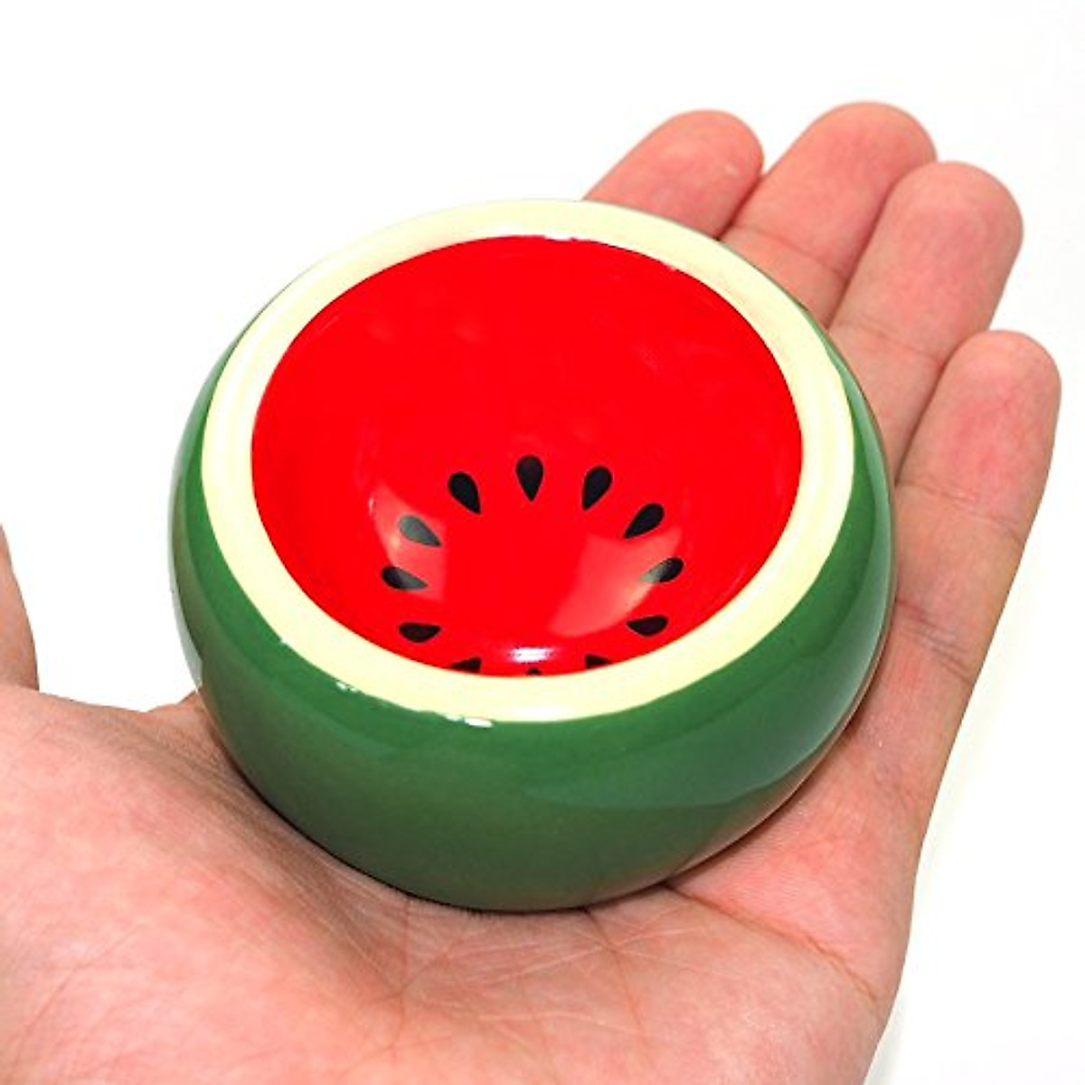 Hamster Food Bowl Ceramic Prevent Being Tipped Over Small Animal Water Dish for Guinea Pig Rodent Gerbil Cavy Hedgehog Feeding Bowl