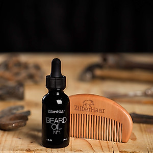 ZilberHaar Beard Oil + Beard Brush + Beard Comb bundle