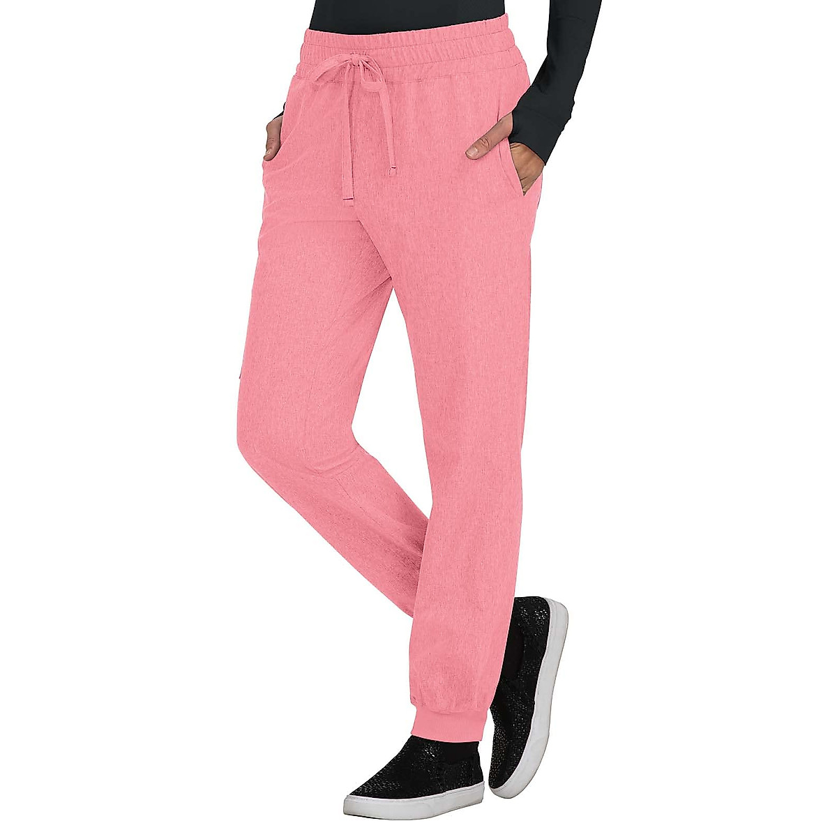 KOI Basics 741 Gemma Jogger Pant Heather Soft Pink S