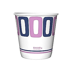 Dixie Paper Bath Cups, 3oz Cups, 400 Count (Pack of 1), Colors/Styles Vary