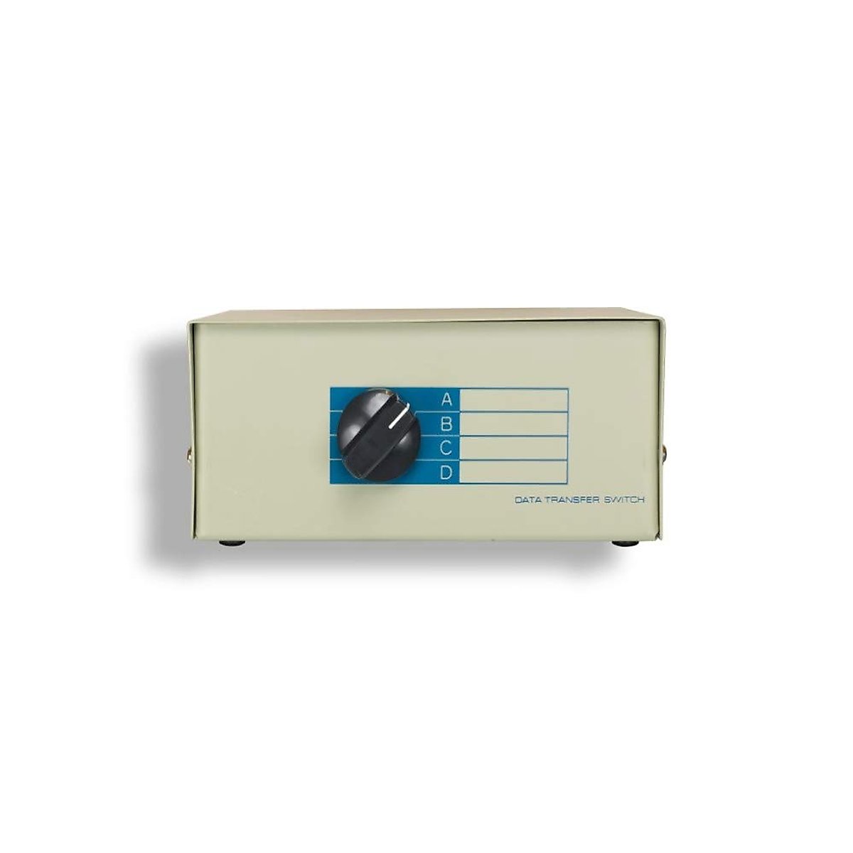 Kentek DB9 Female 4 Way Manual Data Switch Box RS-232 D-Sub 9 Pin I/O ABCD Port for PC MAC to Peripherals Devices Printer