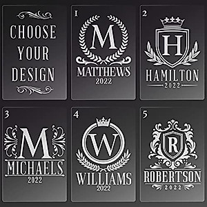 Personalized Whiskey Decanter Set - 5 Design Options - Custom Liquor 25 oz, 750ml Liquor Decanter w/Whiskey Glass Set Options, Birthday & Retirement Gifts for Men