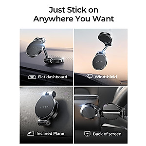 LISEN Strongest Magnetic Car Mount 360° Rotatable Dash Cell Phone Holder Car Hands Free *2