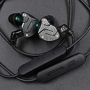 KZ Bluetooth in-Ear Headphones Detachable Cables with 2 Pins and Microphone Replacement for KZ ZSN/ZSN PRO/ZSX/ AS12/ AS16/ ZS10 PRO