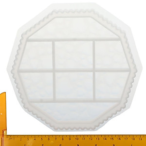 Uniquer Resin Tray Molds,Rolling Tray Molds for Jewelry Tray Resin Molds, Resin Casting Molds for DIY Jewelry Fruit Snack Plate