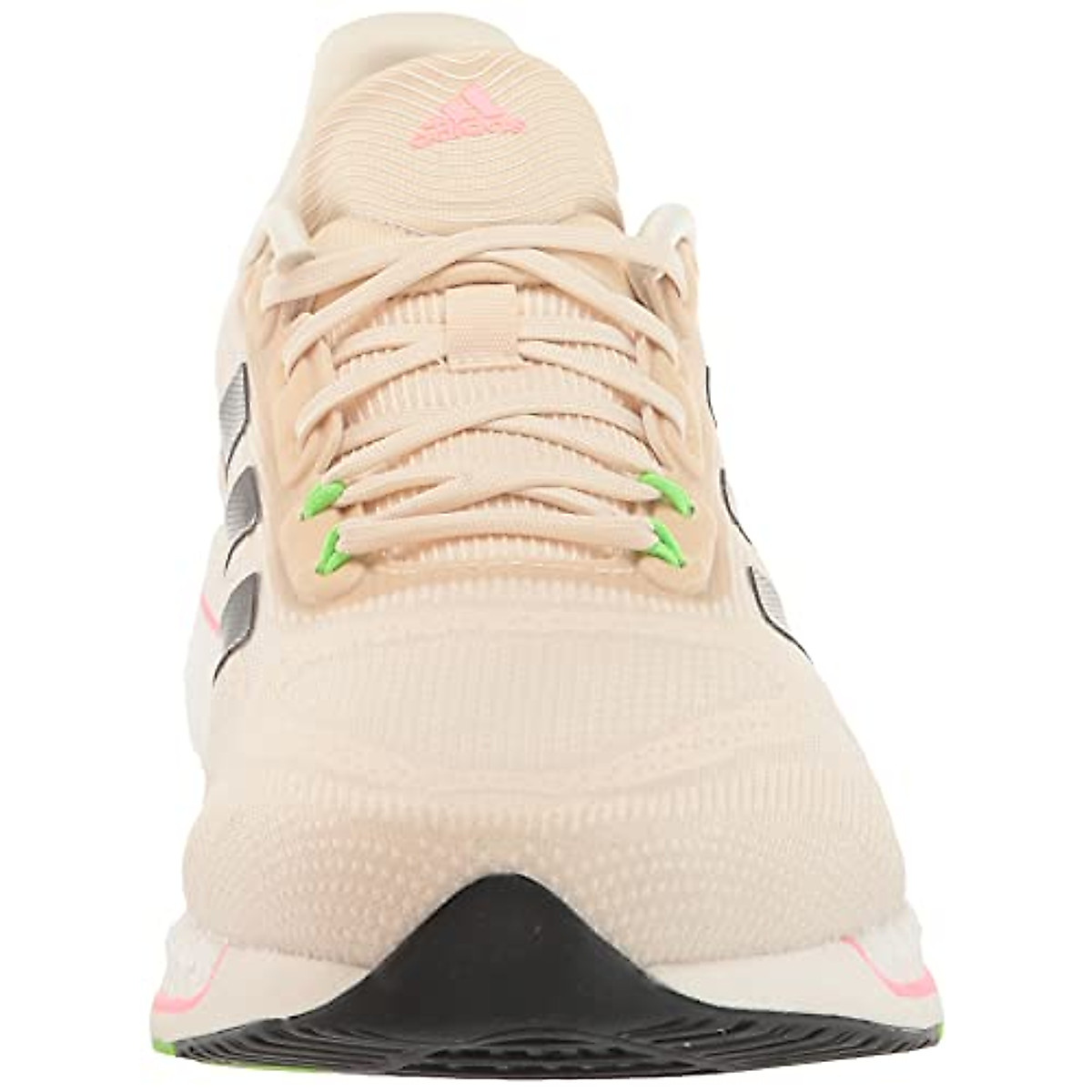 adidas Women's Supernova + Running Shoe, Ecru Tint/Carbon/Beam Pink, 9