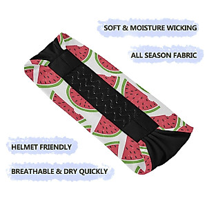 DOMIKING Sports Headband for Women - Patron Sandia Watermelon Unisex Workout Sweat Band for Men Moisture Wicking Hairband for Yoga Running Jogging
