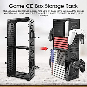 Game Disk Rack/Headset Hanger and Controller Organizer Stand Universal Multifunctional Storage Bracket