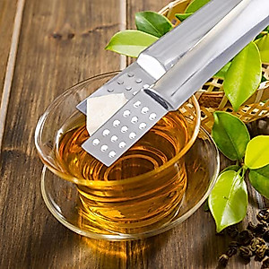 Teabag Tongs Squeezer | Stainless Steel Tea Bag Tongs - Tea Bag Squeezer Tea Bag Holders & Rests Tea Bag Strainer Clips Herb Or Sugar Ice Cube for Kitchen Bar Tool Speesy