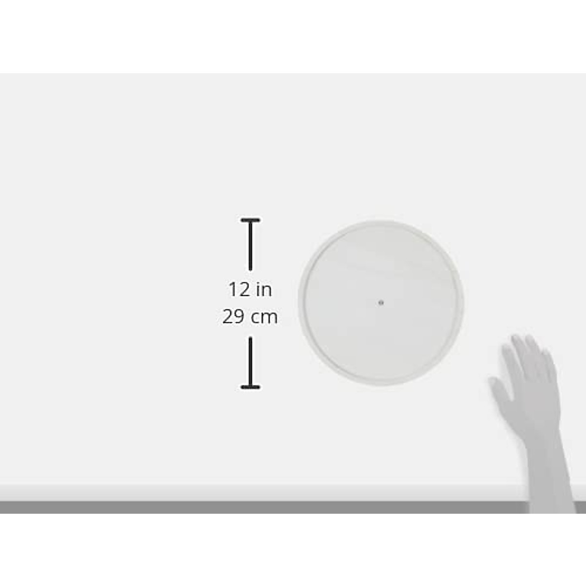 iDesign Renewable Paulownia Wood Collection Turntable Organizer, 10.5" x 1.19" x 10.5", White Wash