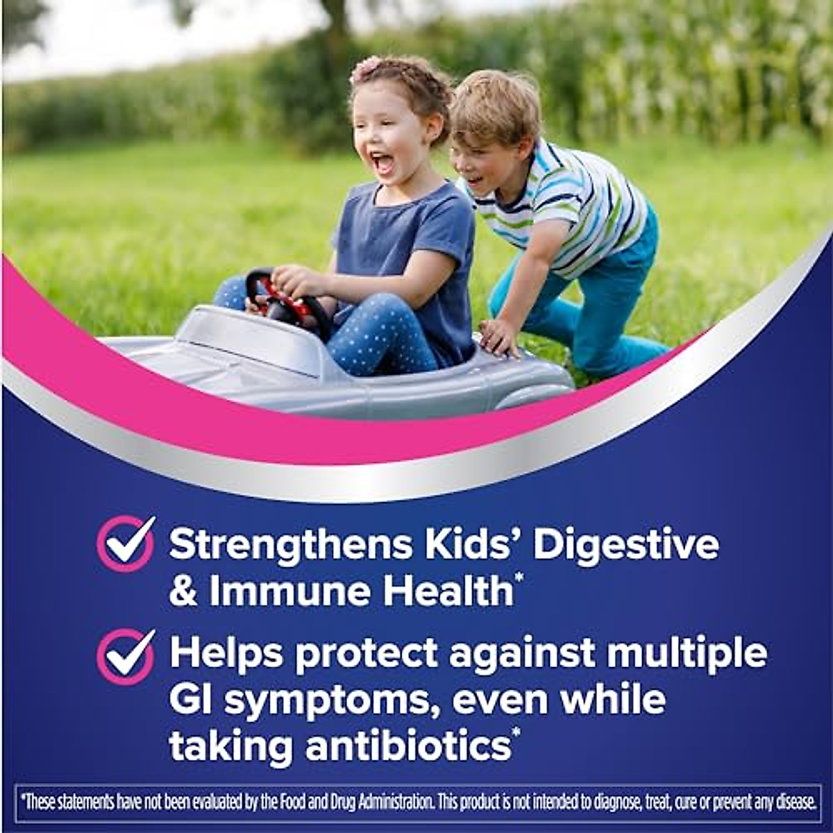 Florastor Kids Dual Action Probiotic Supplement, Strengthens Kids' Digestive & Immune Health, 20 Easy-to Mix Powder Sticks, Packaging May Vary