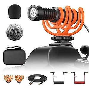 Camera Microphone, Shotgun Microphone Professional Super Cardioid Video Microphone with 10ft Extension Cable, Perfect for iPhone, Android Smartphones, Canon EOS, Nikon DSLR Cameras and Camcorders
