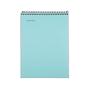 Mintra Office TOP BOUND Durable Spiral Notebooks (Lavender, Salmon, Sage Green, College Ruled 3pk)