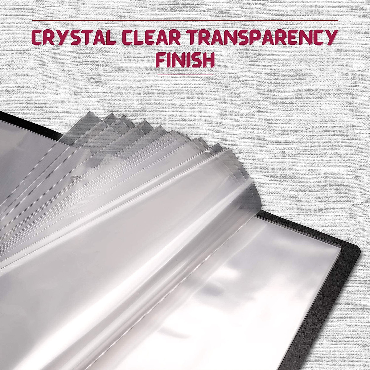 Sheet Protectors | 50 Pack Page Protectors - Sheet Protectors for 3 Ring Binder, 8.5” x 11”