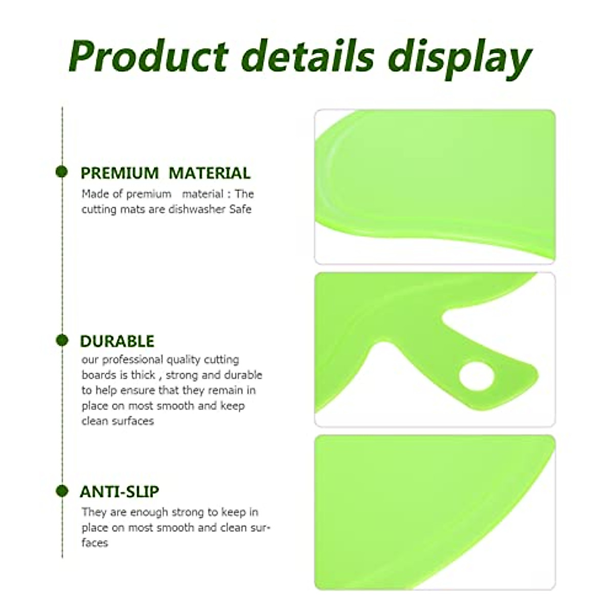 Didiseaon 2pcs Shaped Cutting Board With Handle Small Bread Board Cheese Serving Platter Round Charcuterie Board for Fruit and Veggies