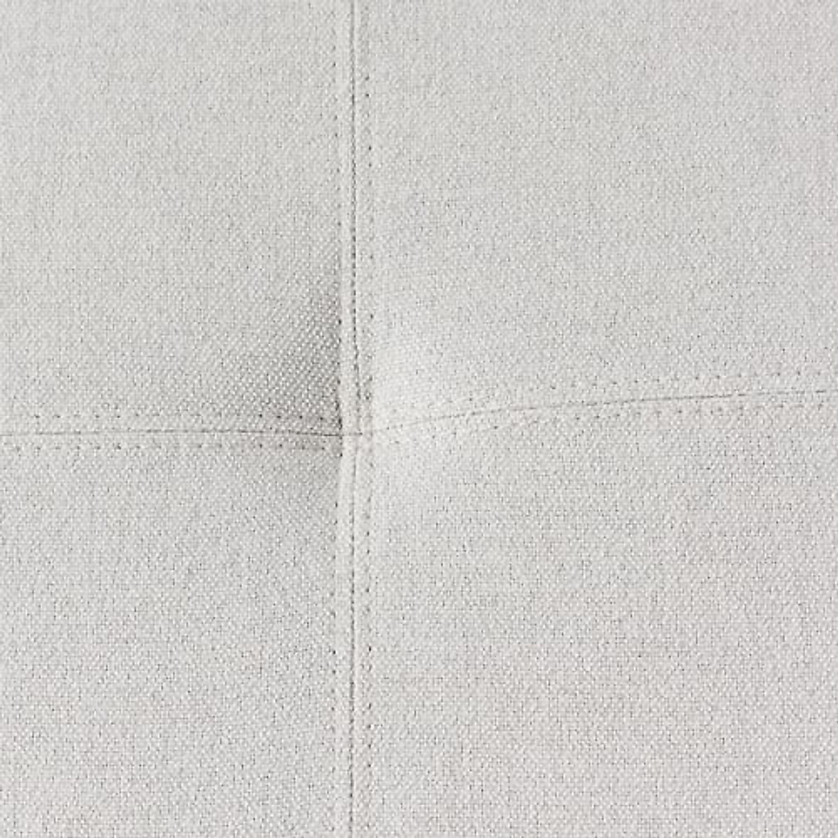 Christopher Knight Home Carlsbad Fabric Storage Ottoman, Light Grey 35.00”D x 35.00”W x 18.50”H