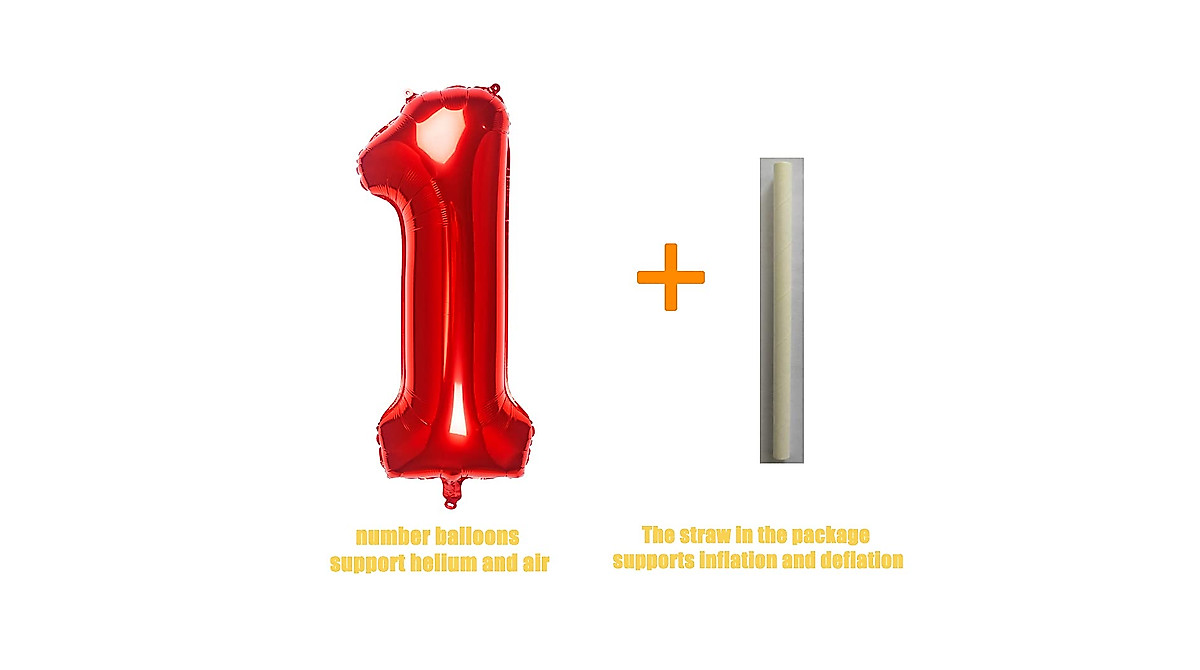 32 Inch Red Number 1 Balloon - Perfect Decoration