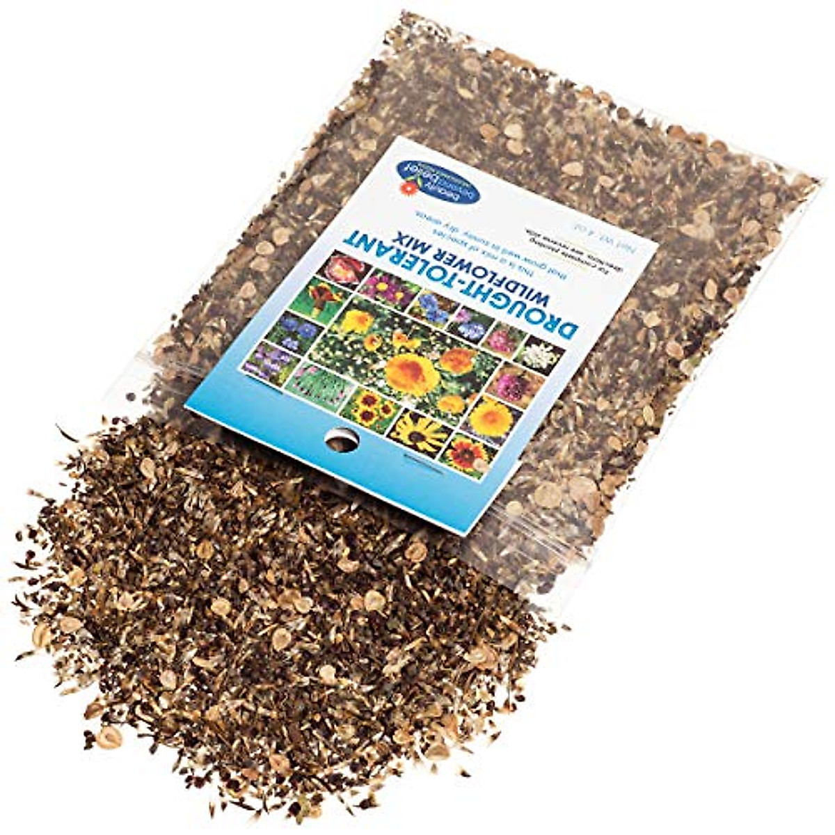 Drought Tolerant Wildflower Seeds Open-Pollinated Bulk Flower Seed Mix for Beautiful Perennial, Annual Garden Flowers - No Fillers - 4 oz Packet