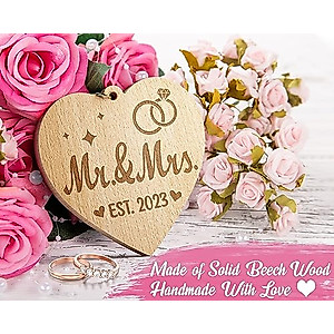 Tiblue Wedding Gifts For Couples 2023 - Mr and Mrs Picture Frame for 4x6 Pictures, Bridal Shower Gifts for Bride To Be, Wedding Picture Frame Bachelorette Gifts For Bride Engagement Gifts