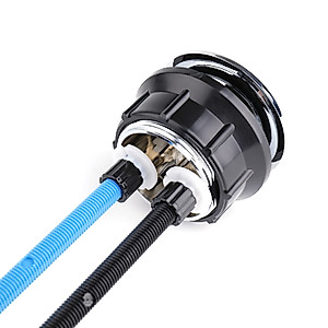 Toilet Tank Button Dual Push Flushing Toilet Button Replacement Toilet Flush Button with Thread 38mm / 1.49Inch Round (Pack of 2)