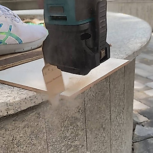 MiraShine 6 Oscillating Multi Tool Blade for Grout Removal with Carbide Grits Flush Cut, Universal FIT Multitool Attachment for Grout, Mortar, Tile, Plaster,Masonry, Brick.