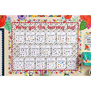 Teacher Created Resources Wildflowers Straight Border Trim, 35 Feet