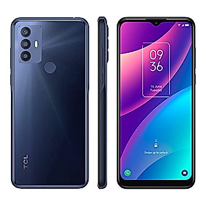 TCL 30 SE Unlocked Cell Phone, 128GB ROM + 4GB RAM Android Phone, 6.52" HD Display Cell Phone, Smartphone with 50MP AI Triple-Camera, 5000mAh Battery, US Version Mobile Phone, Phone, Atlantic Blue