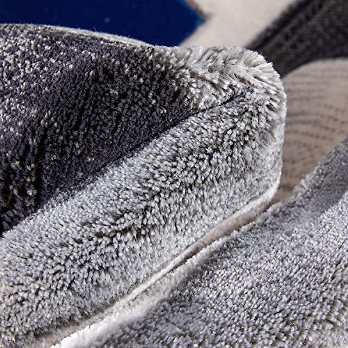 Well Woven Lane Blue Modern Geometric Boxes & Squares Pattern Area Rug 8x10 (7'10" x 10'6")