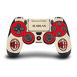 Head Case Designs Officially Licensed AC Milan Away 2021/22 Crest Kit Vinyl Sticker Gaming Skin Decal Cover Compatible With Sony PlayStation 4 PS4 DualShock 4 Controller