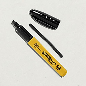 AVERY Marks A Lot UltraDuty Permanent Markers, Chisel Tip, Water Resistant, 1 Black Industrial Marker (29845)