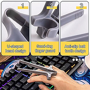Finger Snack Chopsticks 6 pcs for Gamers Potato Chips Small Tongs Lazy Auxiliary Controllers PC Phones Accessories