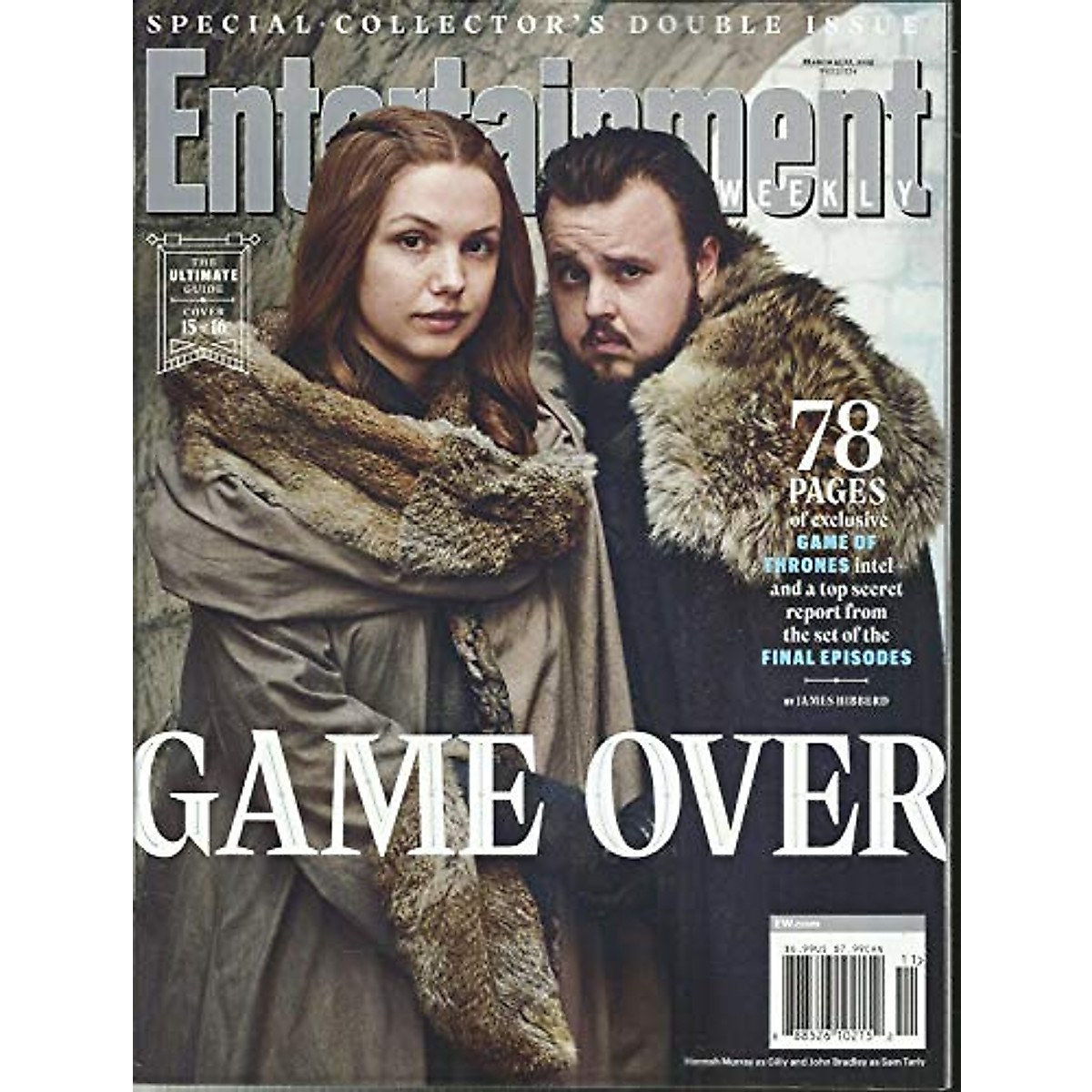ENTERTAINMENT WEEKLY MAGAZINE, GAME OVER MARCH,15th /22nd 2019 COVER 15 OF 16