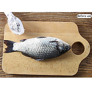 Fish Scaler Scraper Remover, Wosoova Seafood Knives Kitchen Tool for Faster and Easier Fish Scales Skin Removing Peeling (Plastic)