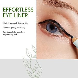 Honeybee Gardens Effortless Eye Liner Pencil in Jet Set Black, Rich Pigmentation, Smooth, Long-Wearing, Vegan, Gluten-Free