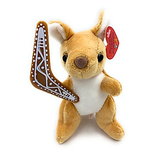 Aeisage Kangaroo 5'' Plush Toy with Boomerang, Super Soft Australian Souvenir Gift for Kids