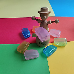 10 Pieces Portable Toothbrush Containers Travel Toothbrush Cap Cover Tooth Brush CapsConvenient for Travel, Home, Office and Hotel Use