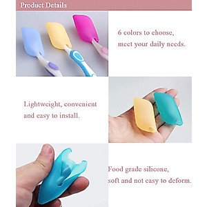3 Pcs Toothbrush Covers, Silicone Toothbrush Cover Cases, Toothbrush Head Case Holder Protectors