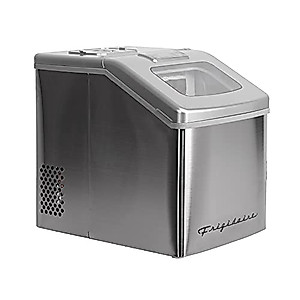 FRIGIDAIRE EFIC452-SS 40 Lbs Extra Large Clear Maker, Stainless Steel, Makes Square Ice