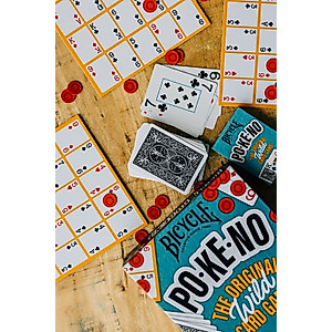 Bicycle Pokeno Playing Card Game Pack (Includes 1 Deck, Scorecards, and Chips)