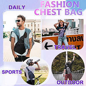 VX VONXURY Sling Backpack Women, Multipurpose Crossbody Bags for Women Trendy Lightweight Chest Bag for Travel Hiking Cycling