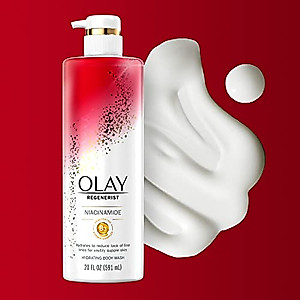 Olay Body Wash Women, Age Defying with Niacinamide 20 fl oz (Pack of 4)