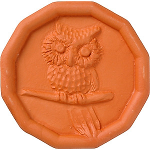 JBK Pottery Brown Sugar Savers - Set of 6 - Hummingbird, Maple Leaf, Sun, Owl, Bear, and Daisy Designs