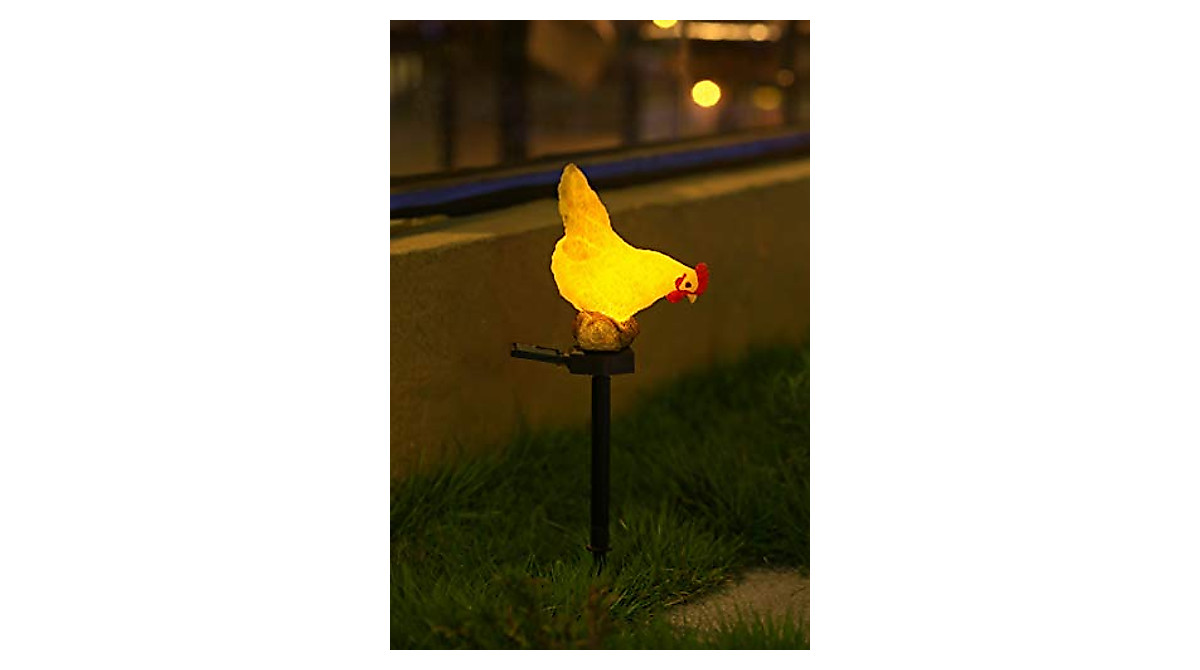 Solar Chicken Lights for Garden Decor - Outdoor Chicken Statue