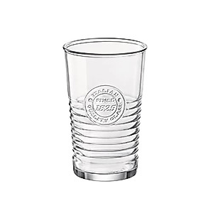 Bormioli Rocco Officina1825 Cooler Glass, 16 oz, Clear (Pack of 6)