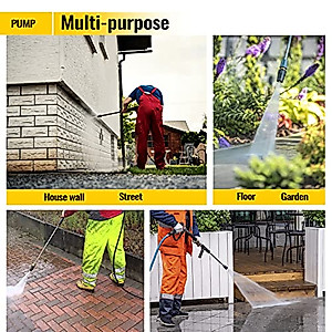 SurmountWay 3200PSI Pressure Washer Pump Horizontal 3/4" Shaft Replacement Power Washer Pump 2.4 GPM for 309515003,308418007, K2400HH (Horizontal)