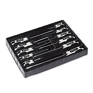 Amazon Basics 11-Piece Magnetic Tip Screwdriver Set, Slotted and Phillips, Grey Black