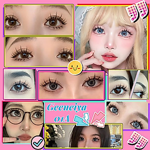 Manga Lashes Natural Look Anime False Eyelashes Individual Wispy Korean Makeup Eye Lashes Clusters 10 Pairs Asian Chinese Japanese Fake Eyelashes Pack by Geeneiya