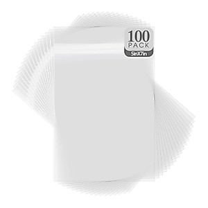 Golden State Art, 100 5 1/4 X 7 1/8 Clear Bags for 5x7 Photo Mats