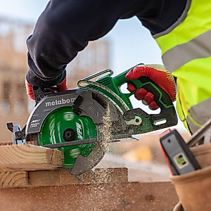 Metabo HPT 36V MultiVolt™ Cordless Rear Handle Circular Saw Kit | Optional AC Adapter | 7-1/4-Inch Blade | 500 Cross Cuts Per Charge | Lightweight - 8.2 Lbs. | C3607DWA