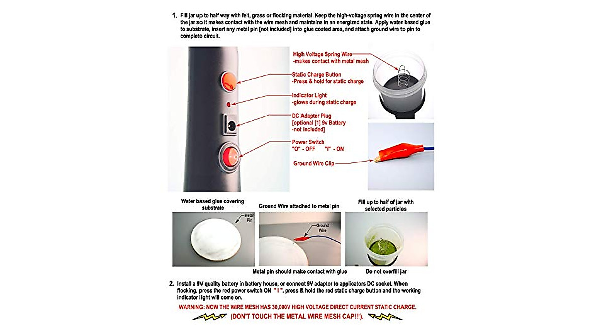 TruePower Static Grass Applicator for Diorama Modeling